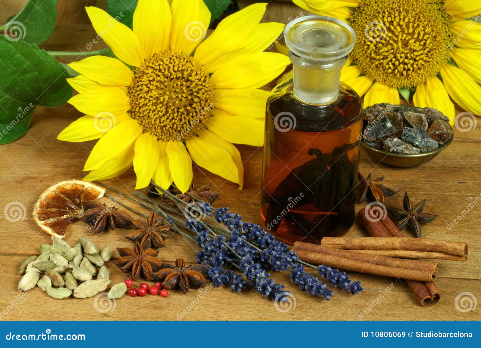 Spices and flowers stock image. Image of cinnamon, potpourri - 10806069