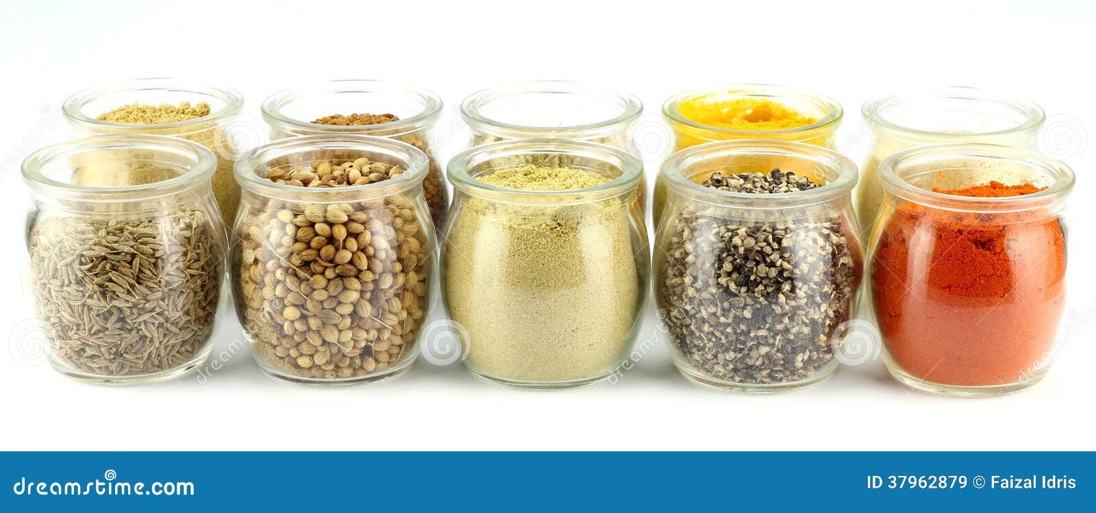 Spices in Glass Bottle stock image. Image of halba, pepper - 37962879