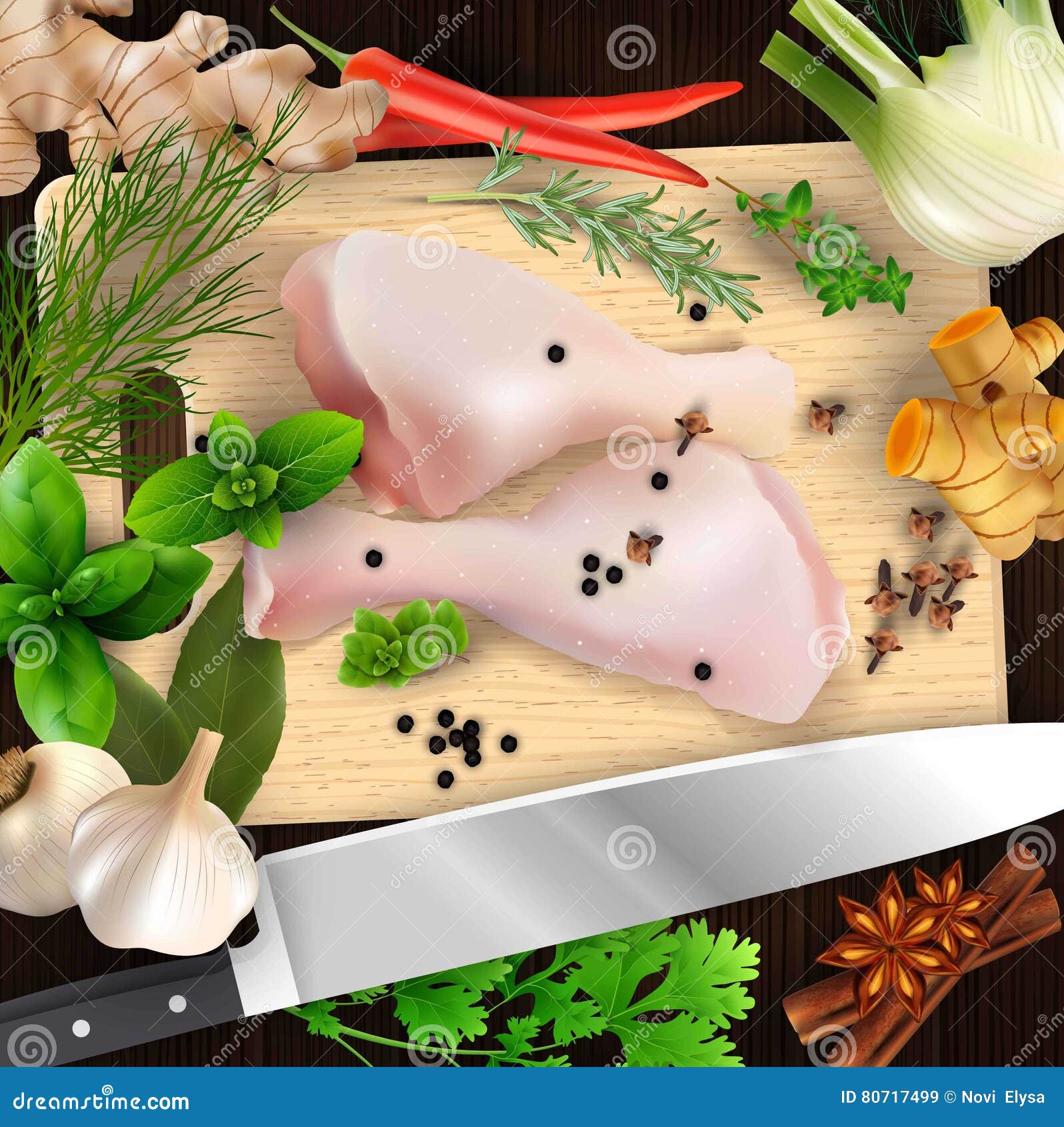 Chicken Cutting Scheme Craft Vector Illustration | CartoonDealer.com ...