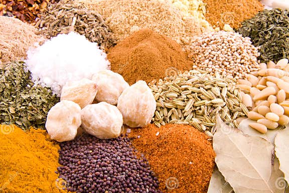 Spices from the orient stock image. Image of mustard - 11809569