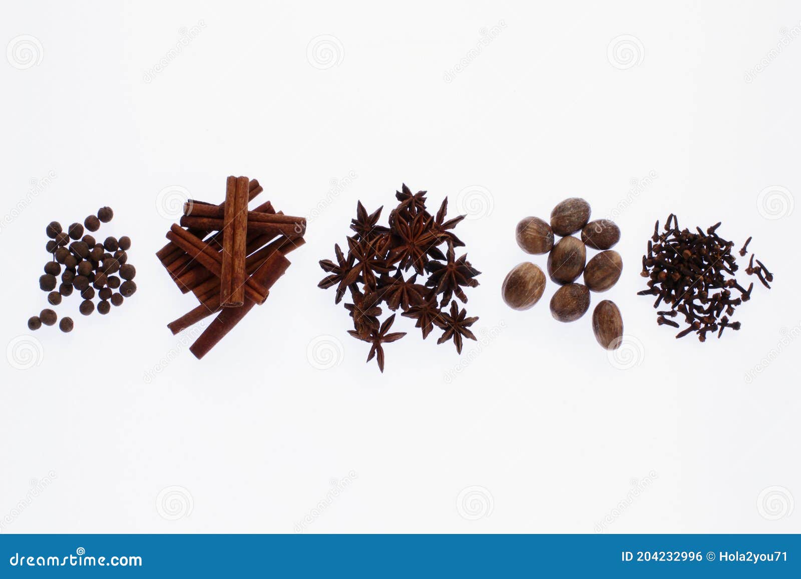 Spices in Whole and Ground Form Stock Photo - Image of fragrant, ground ...