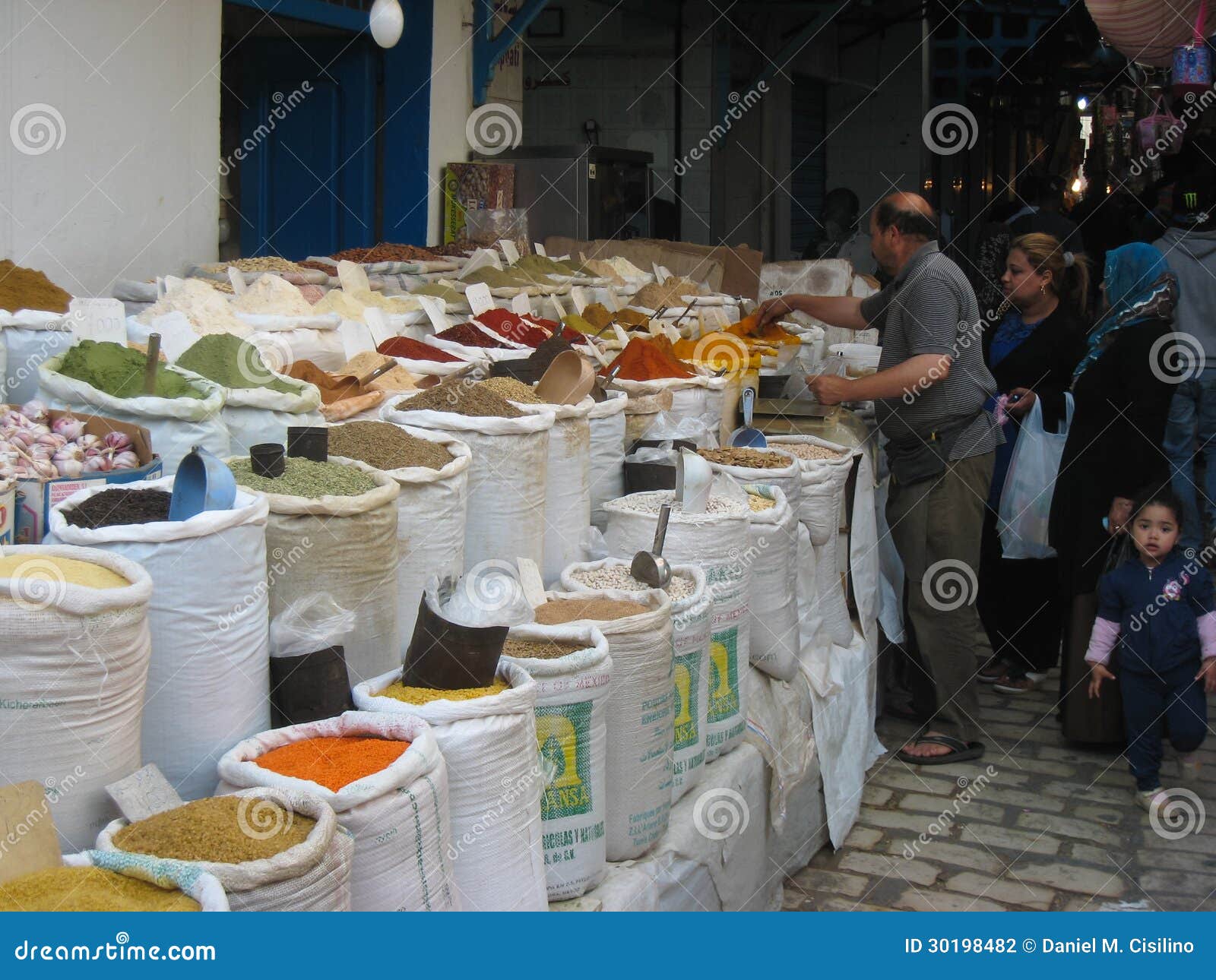 Spices Seller at the Souk. Sousse. Tunisia Editorial Photography ...