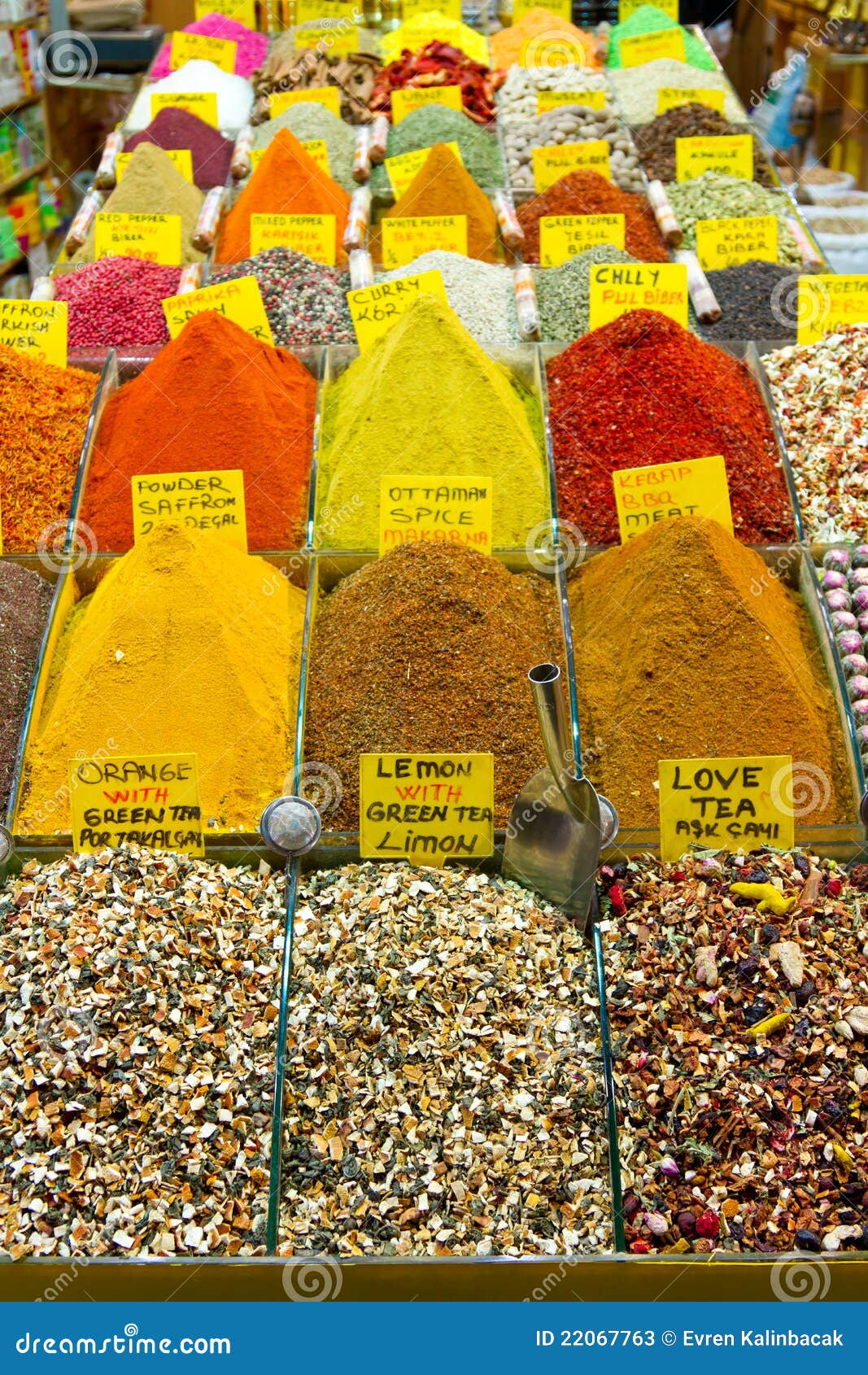 Spices and Teas stock image. Image of herb, exotic, colourful - 22067763