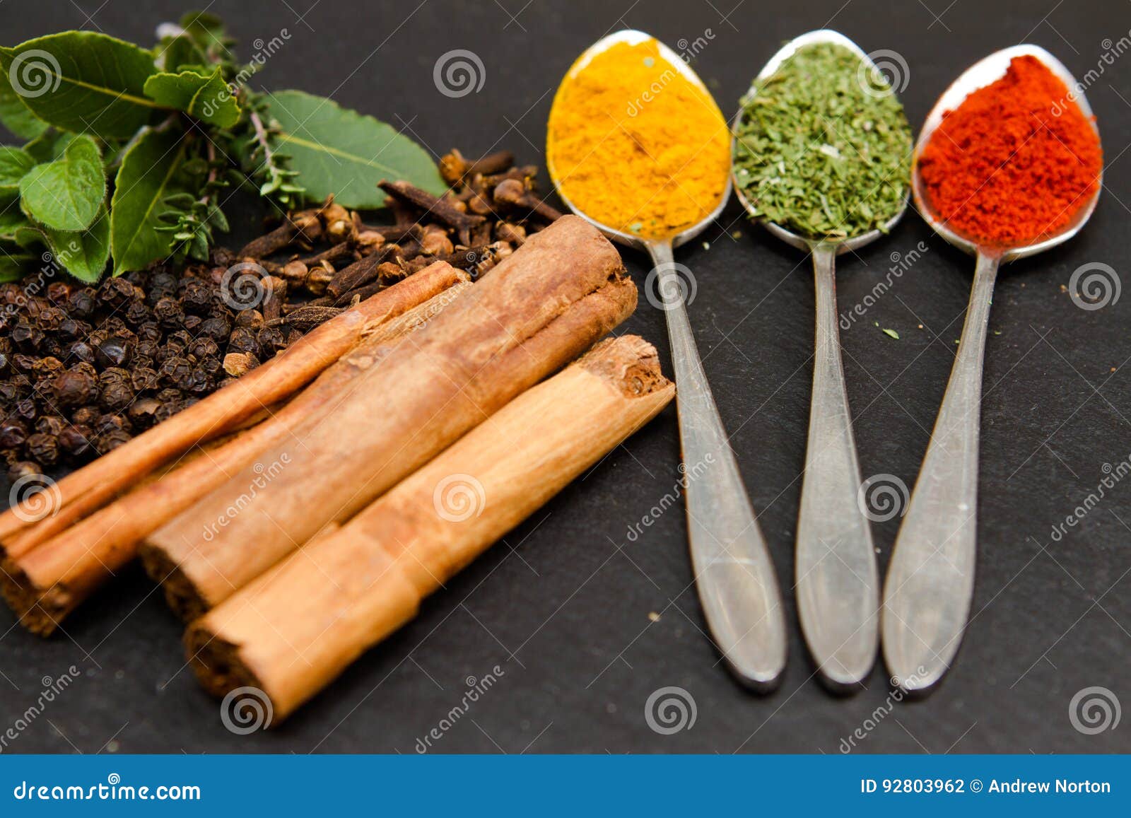 Spices stock photo. Image of natural, cloves, chili, flavour - 92803962