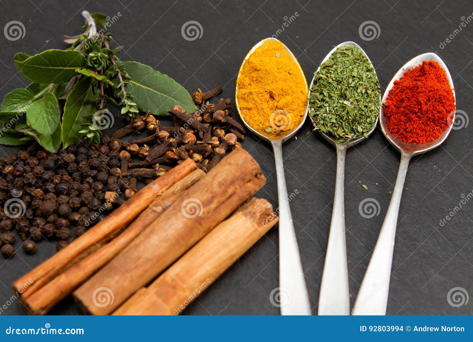 Spices stock photo. Image of flavor, closeup, flavour - 92803994