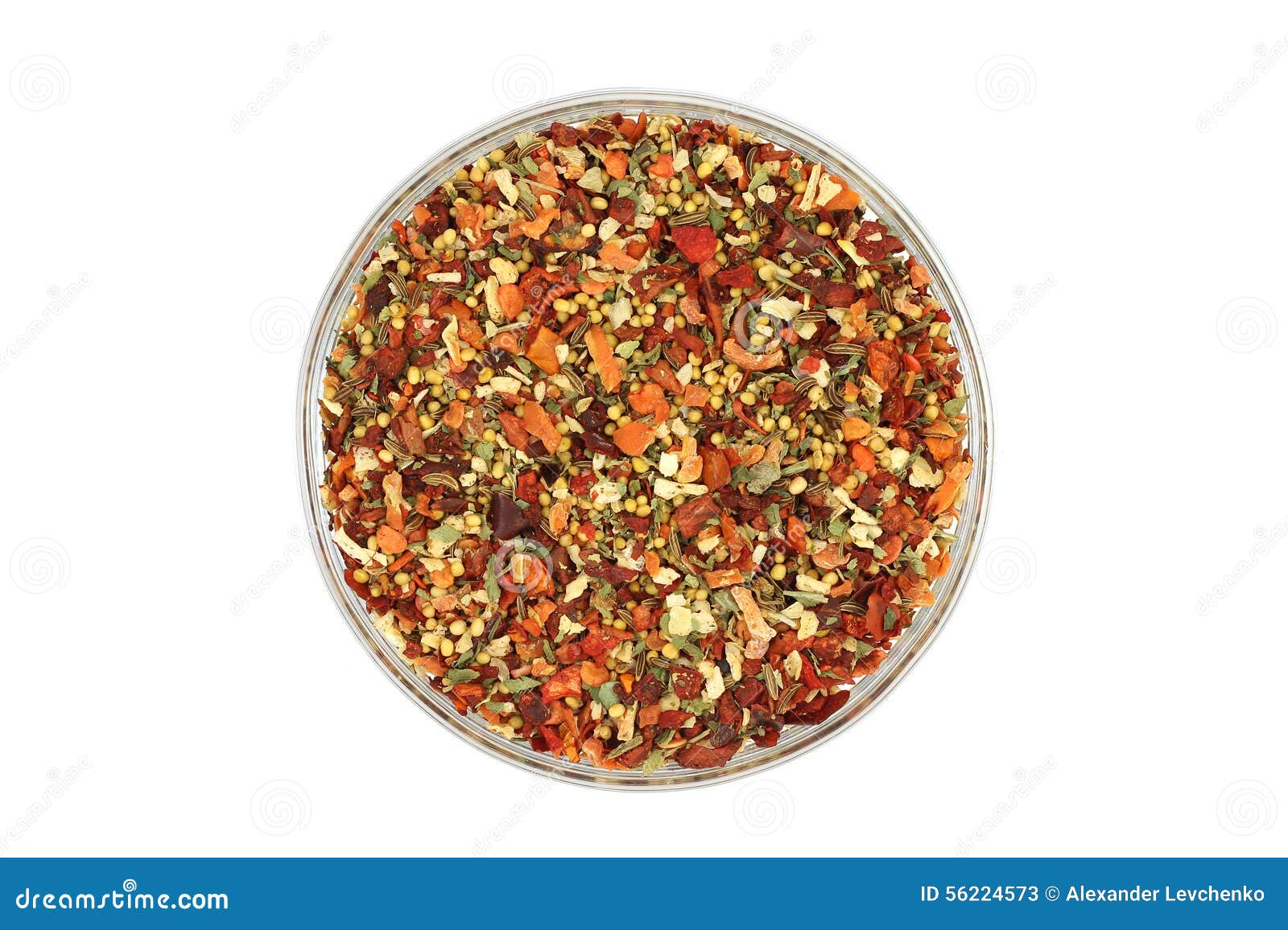 Spices and Vegetables in a Glass Cup Stock Image - Image of tasty ...