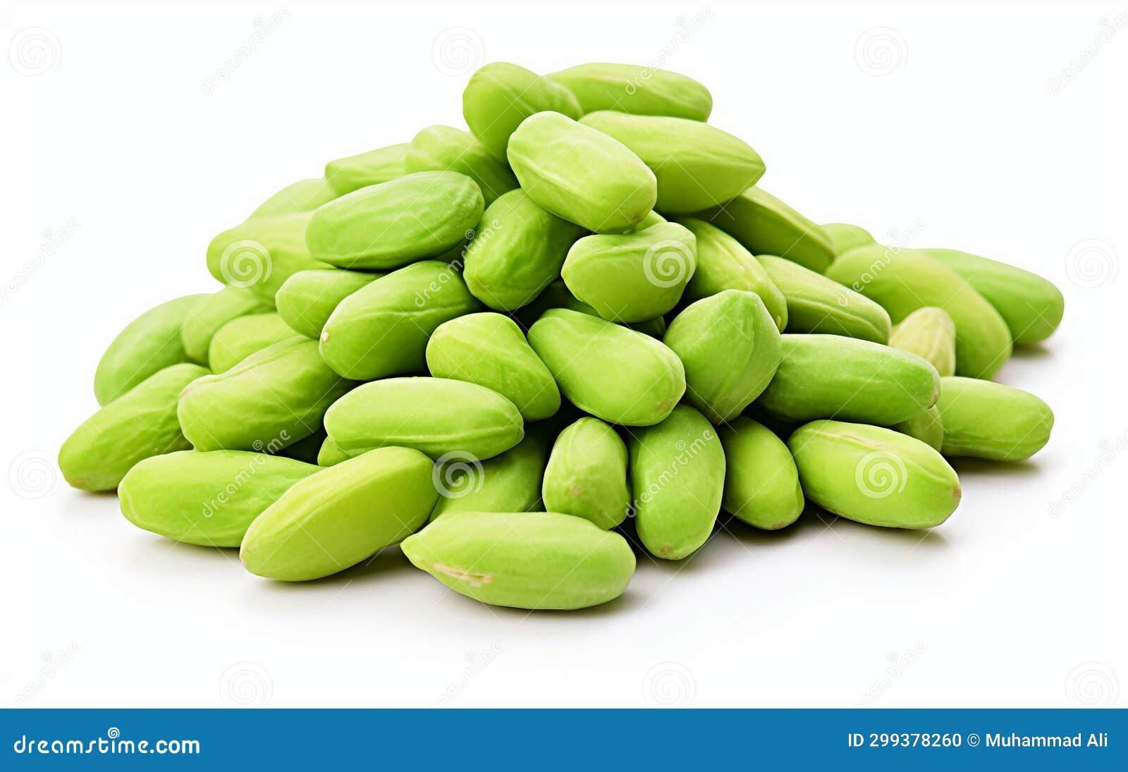 Spicy Almond Bliss on White Background Stock Photo - Image of vitality ...