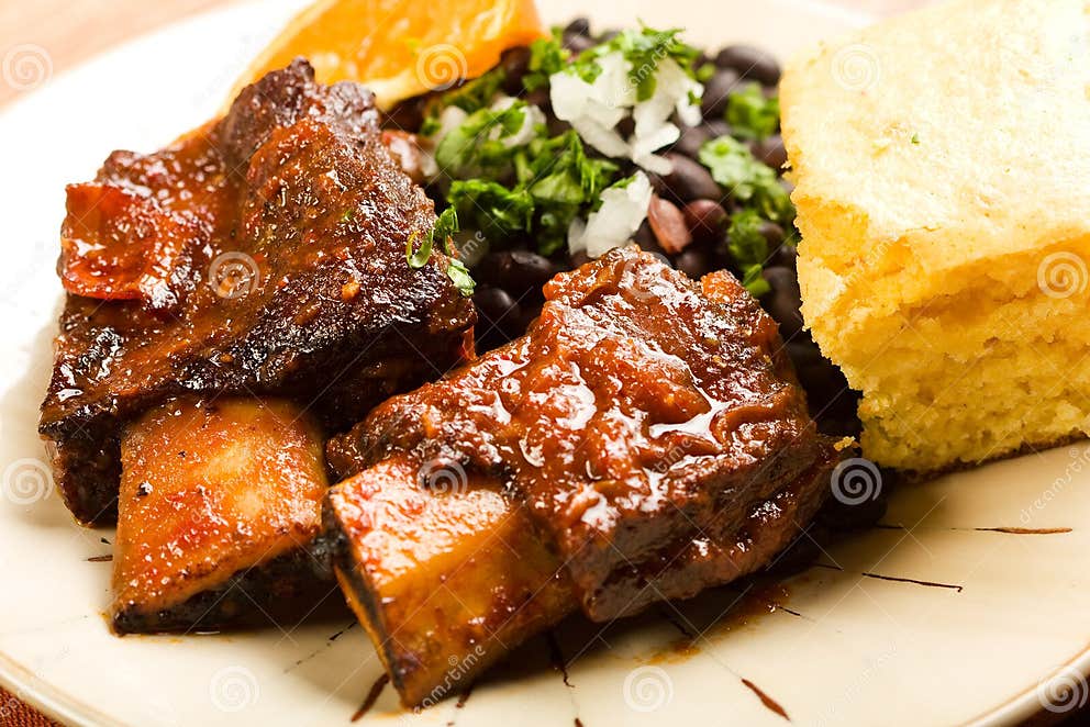 Spicy Braised Beef Ribs stock photo. Image of tender - 12057384