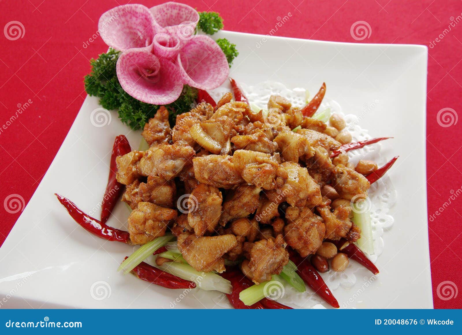 Spicy Chicken stock photo. Image of chicken, nutrition - 20048676