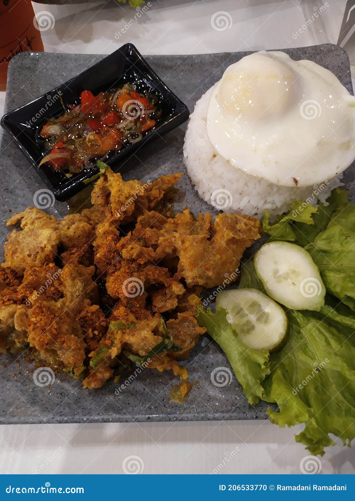 Spicy Chicken Crunch for Lunch and Dinner Stock Photo - Image of dinner ...