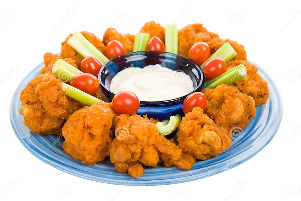 Spicy Chicken Wing Platter stock photo. Image of wings - 6513436