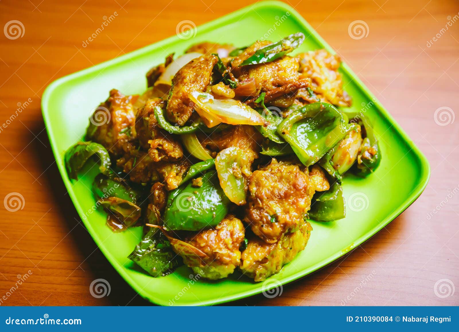 Spicy Chilli Chicken Recipe Stock Photo - Image of barbecue, lunch ...