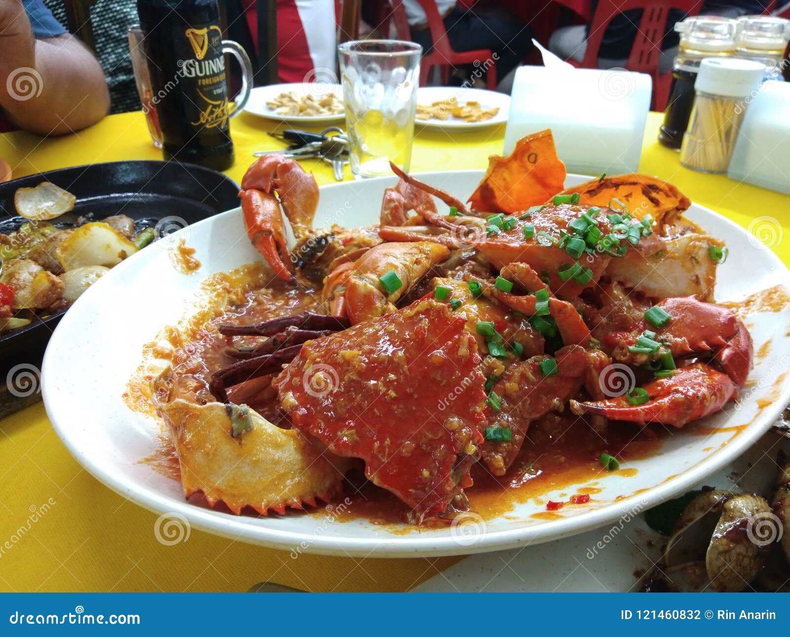 Chili crab stock photo. Image of asia, spicy, chili - 121460832