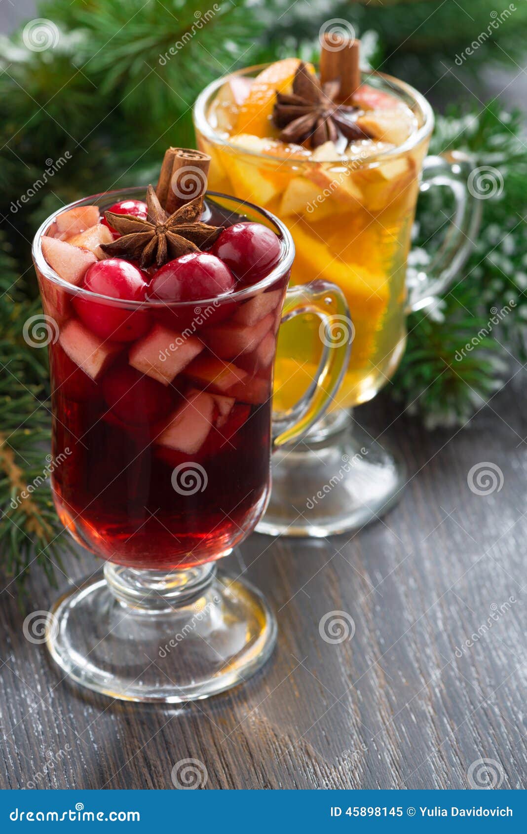 Spicy Christmas Drinks, Vertical Stock Image - Image of arrangement ...