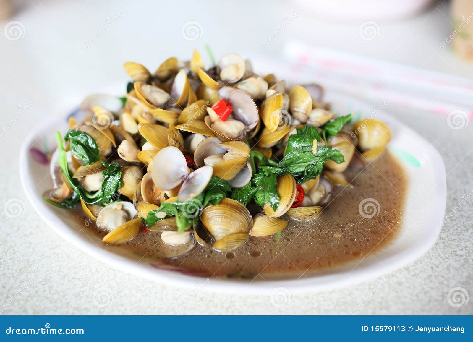 Spicy Clams stock image. Image of pickled, travel, asia - 15579113