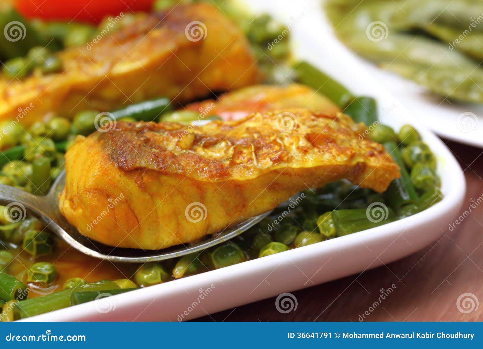 Spicy dish of bighead carp stock image. Image of curry - 36641791