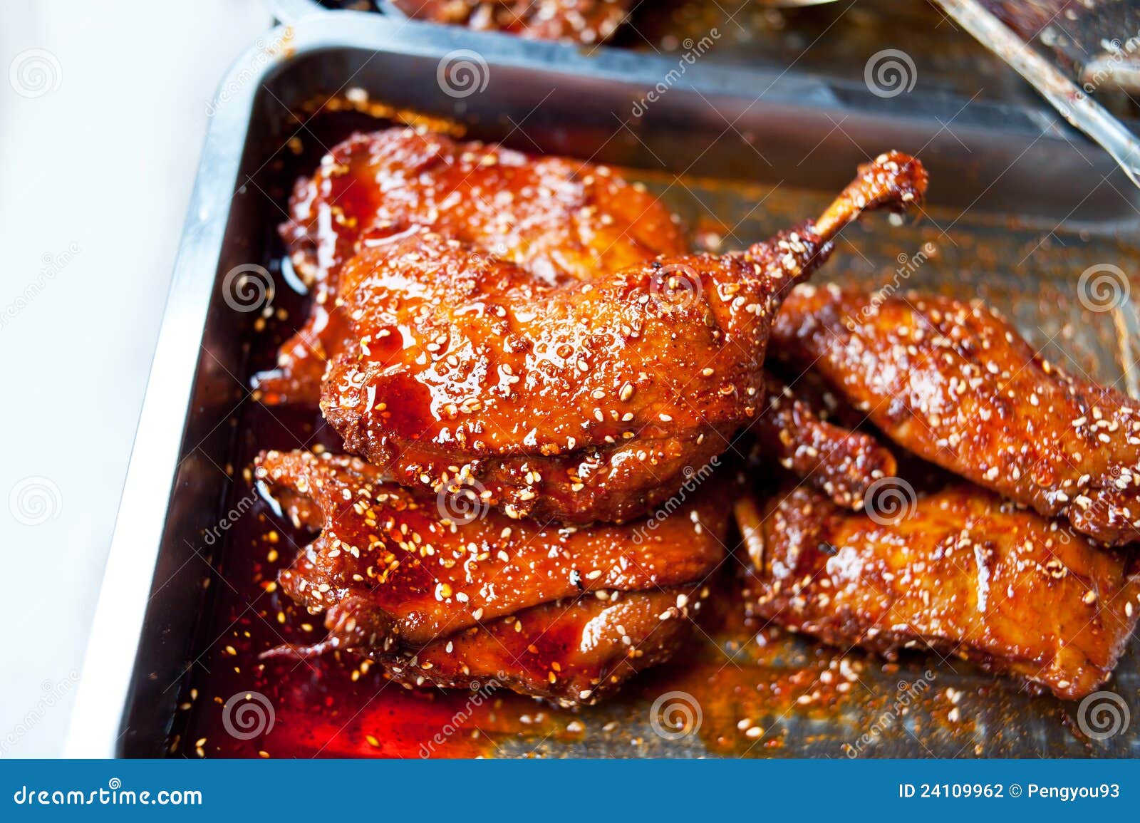Spicy Duck Leg, Chinese Cuisine Stock Photo - Image of snacks, duck ...