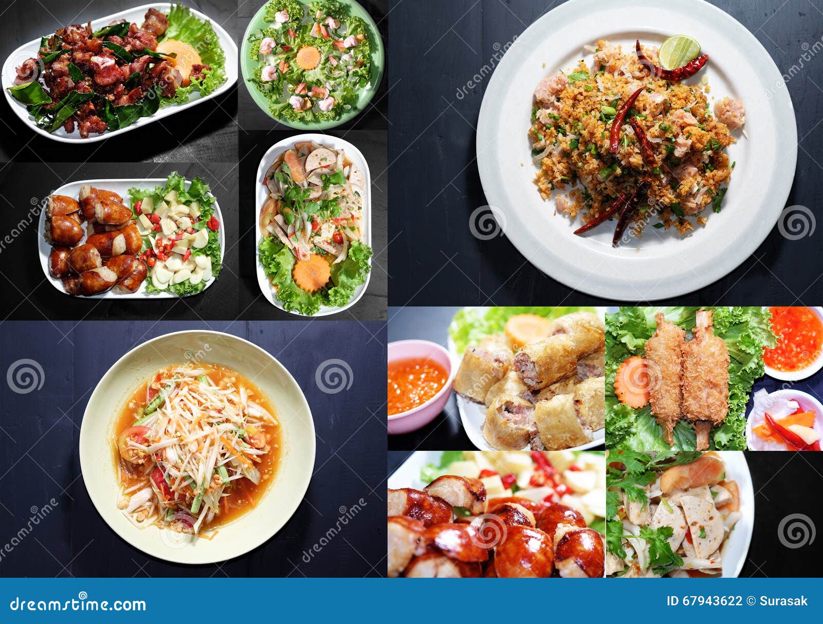 Spicy Food Collection Set stock photo. Image of india - 67943622