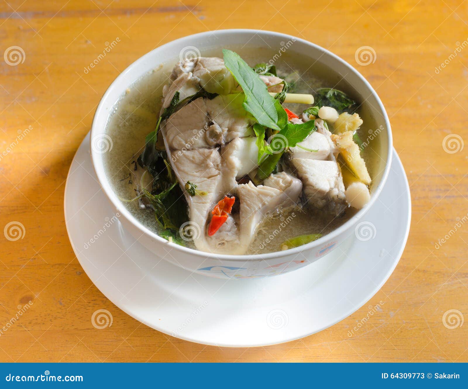 Spicy fresh fish soup. stock image. Image of pepper, prepared - 64309773