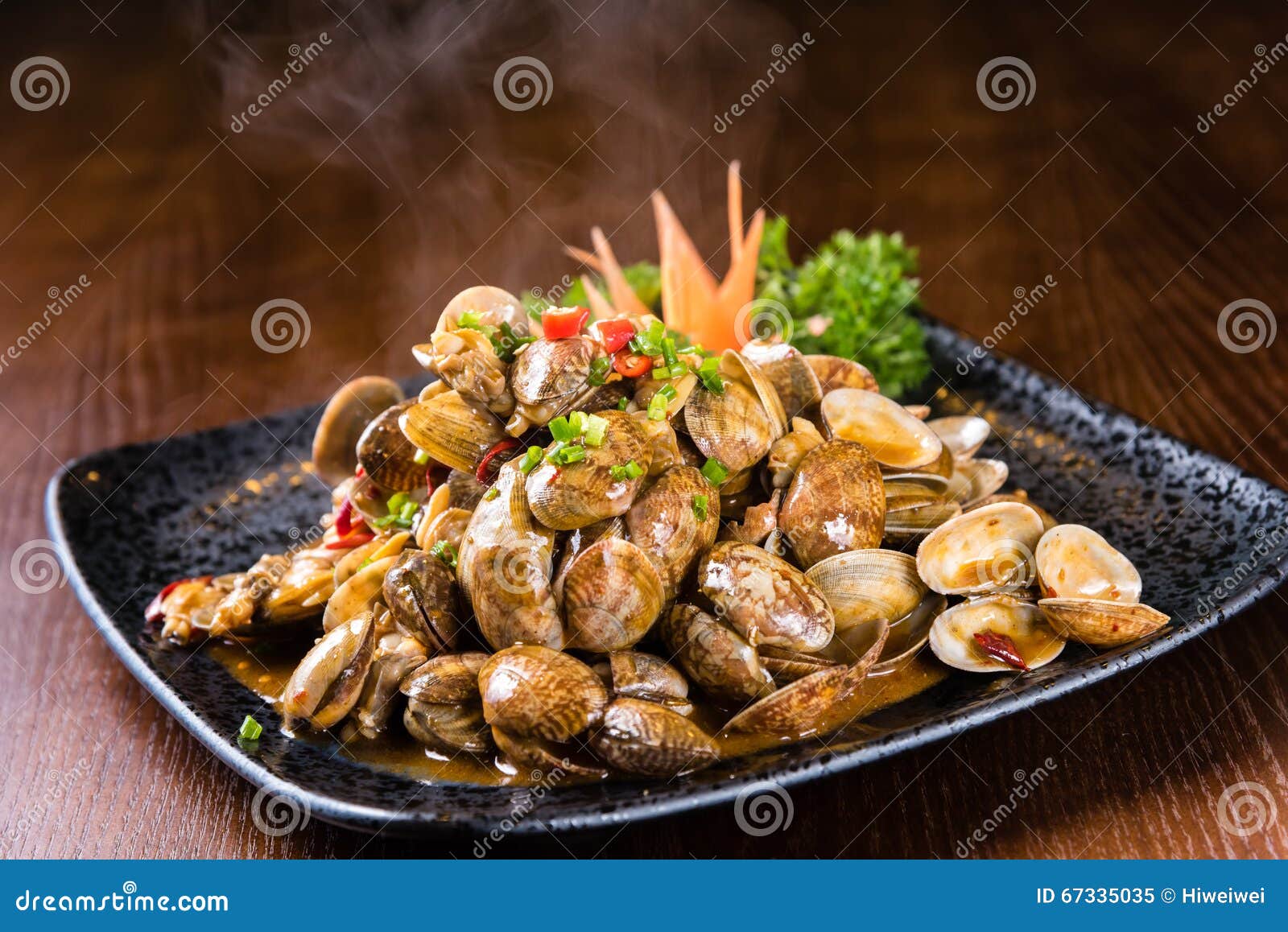 Spicy fried clams stock image. Image of gourmet, lunch - 67335035