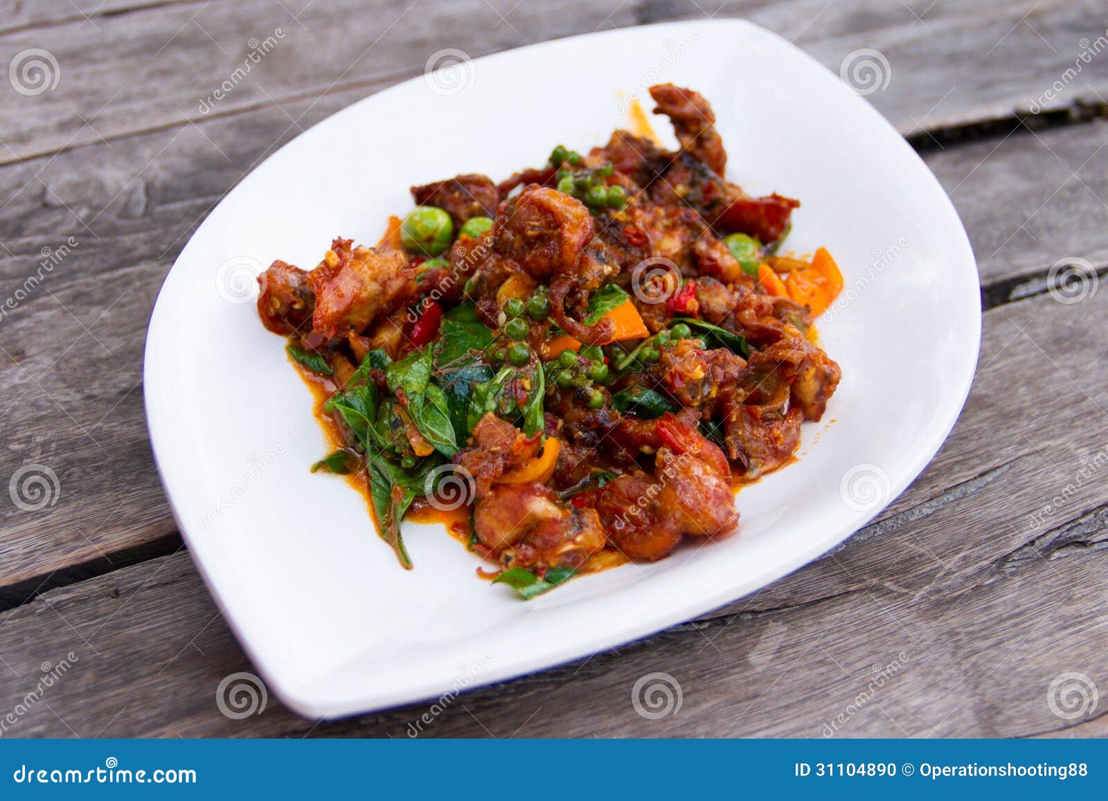 Spicy fried frog stock photo. Image of food, eating, fried - 31104890
