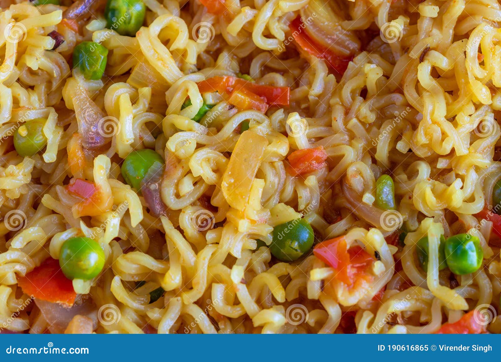 Spicy Fried Instant Noodles Stock Image - Image of japanese, closeup ...