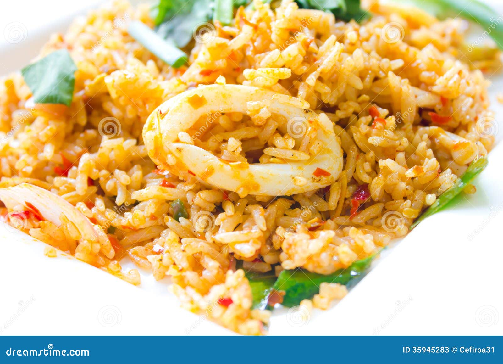 Spicy Fried rice stock image. Image of bowl, chinese - 35945283