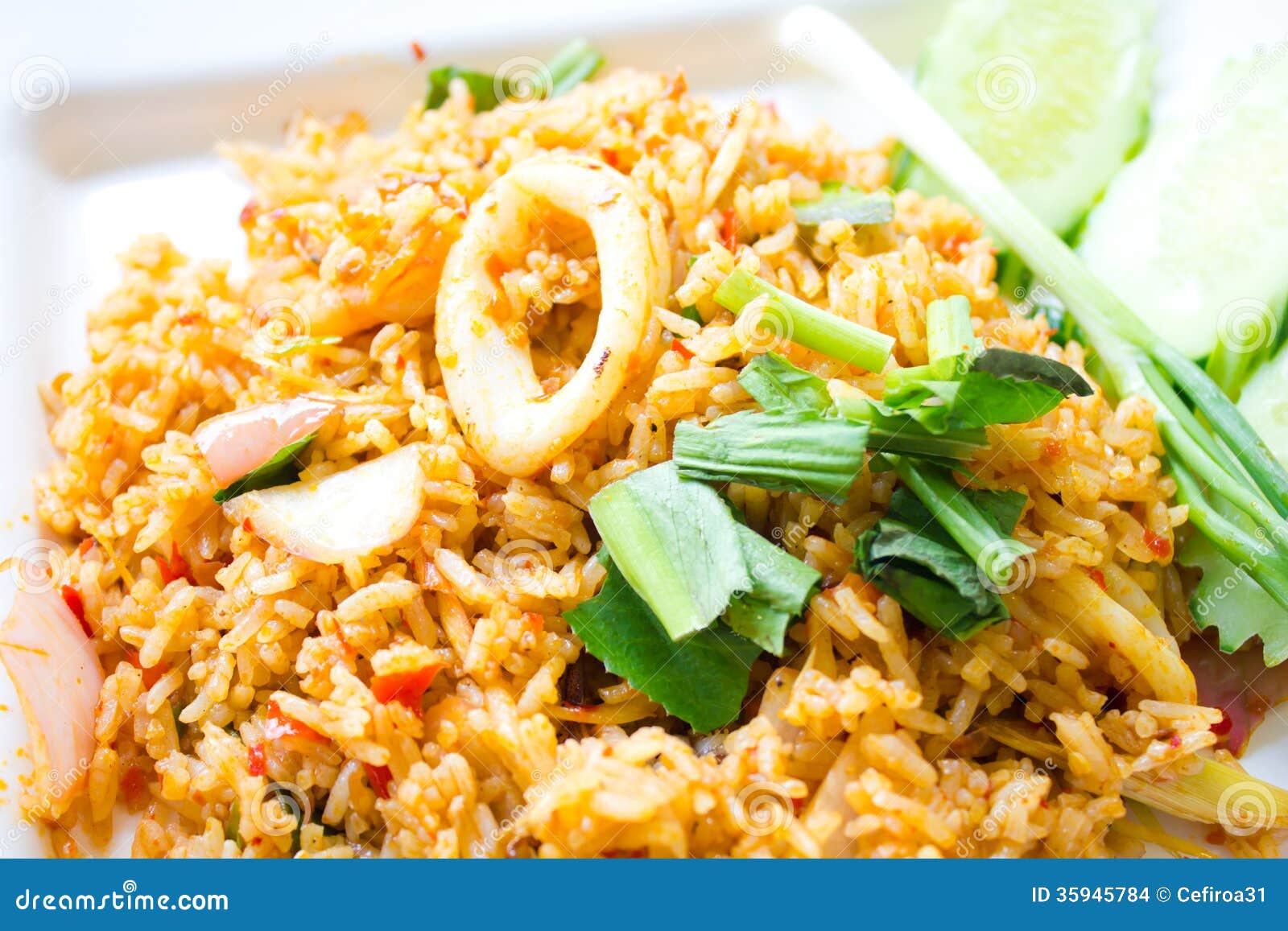 Spicy Fried rice stock photo. Image of asia, fresh, delicious - 35945784