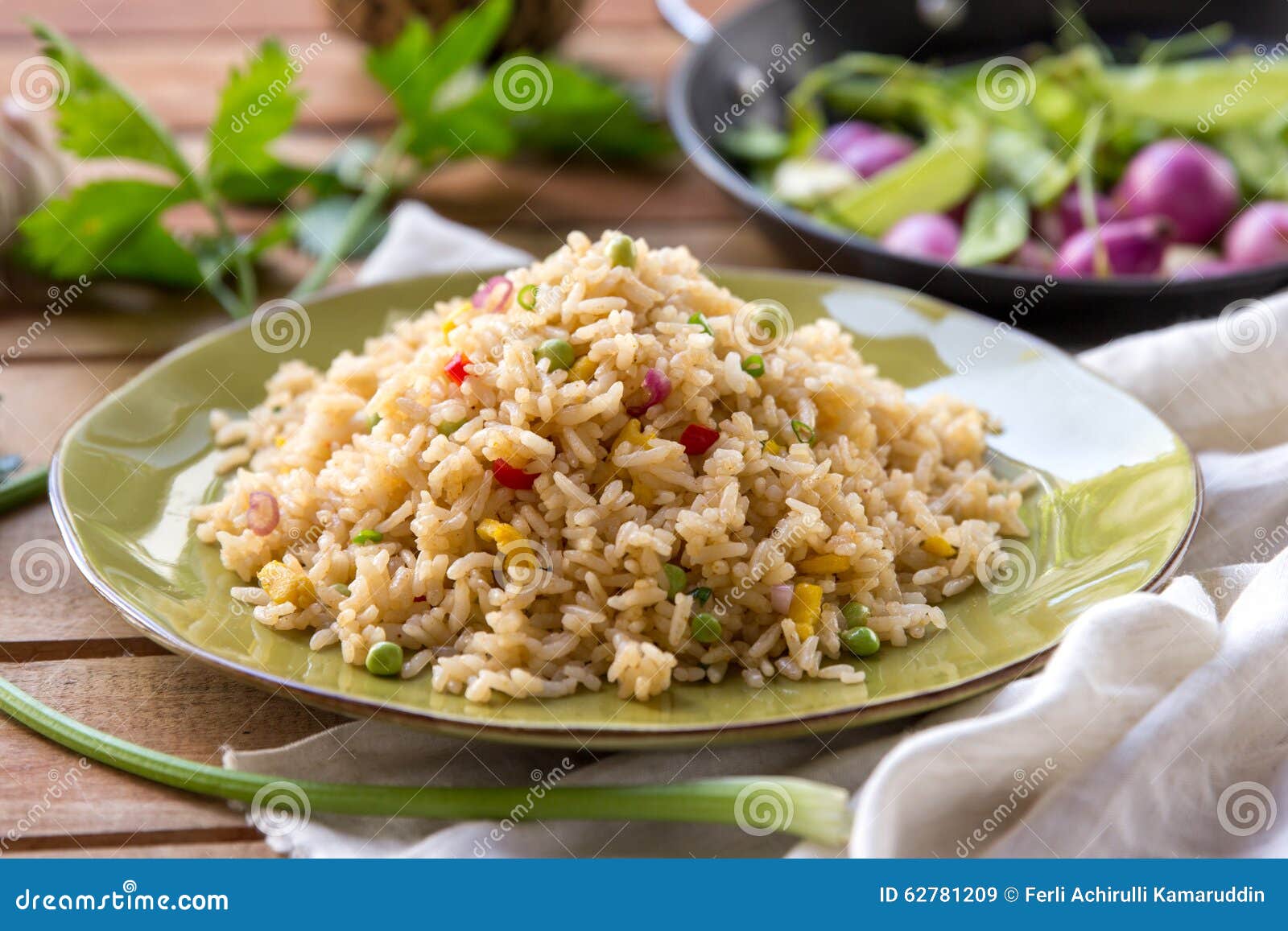 Spicy fried rice stock image. Image of lunch, cooked - 62781209