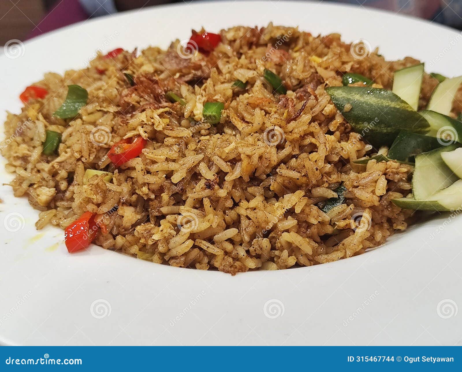 Spicy goat fried rice stock photo. Image of nasi, goreng - 315467744