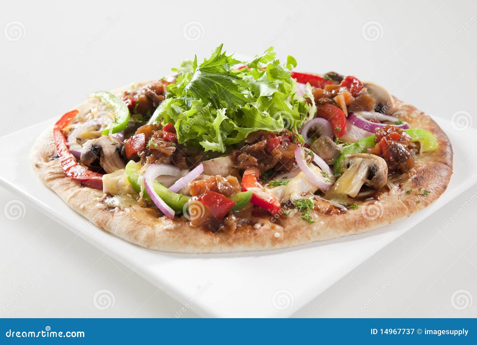 SPICY GOURMET EGGPLANT and CAPSICUM PIZZA Stock Image - Image of dough ...