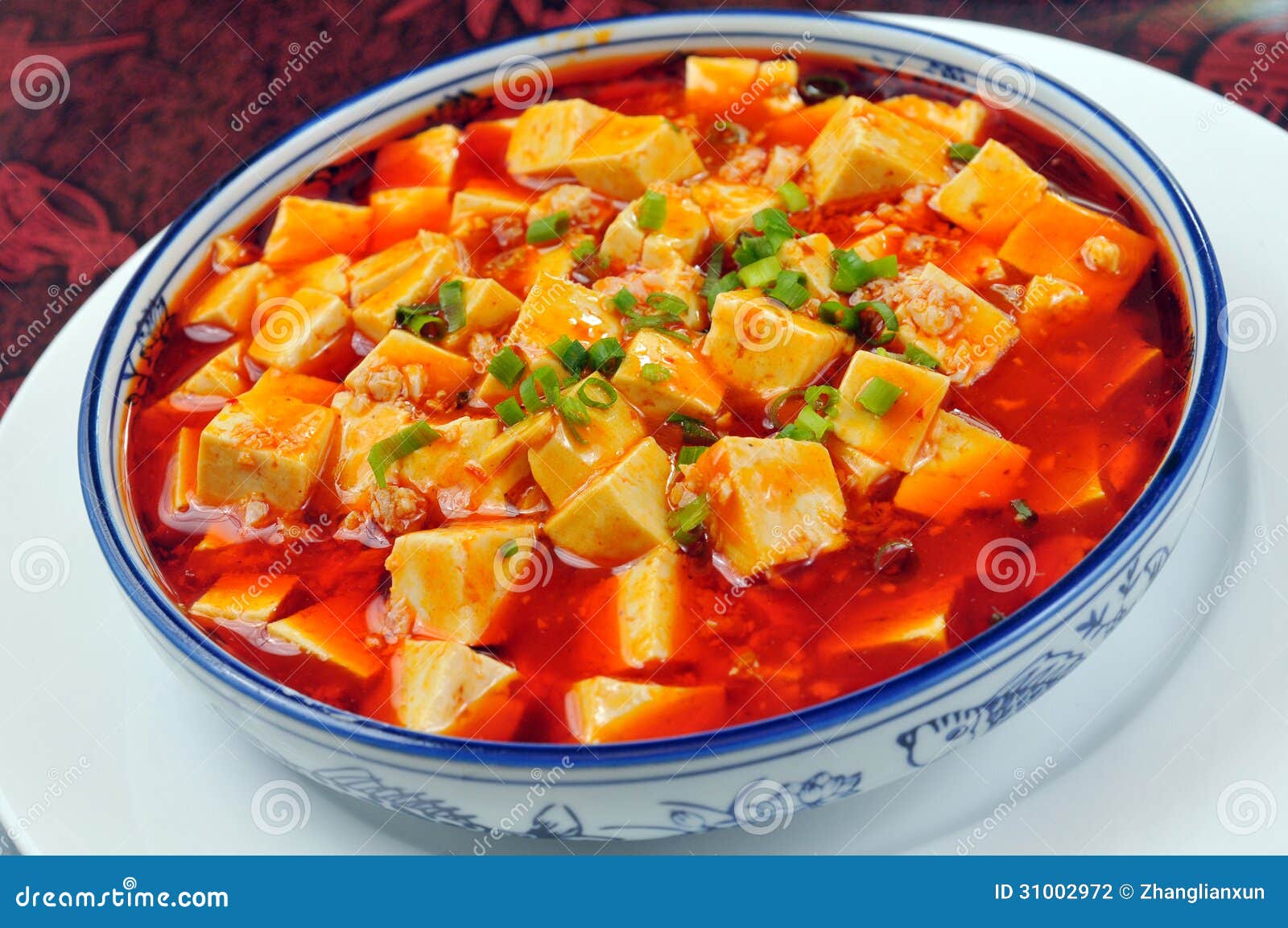 Spicy hot bean curd stock photo. Image of food, bowl - 31002972