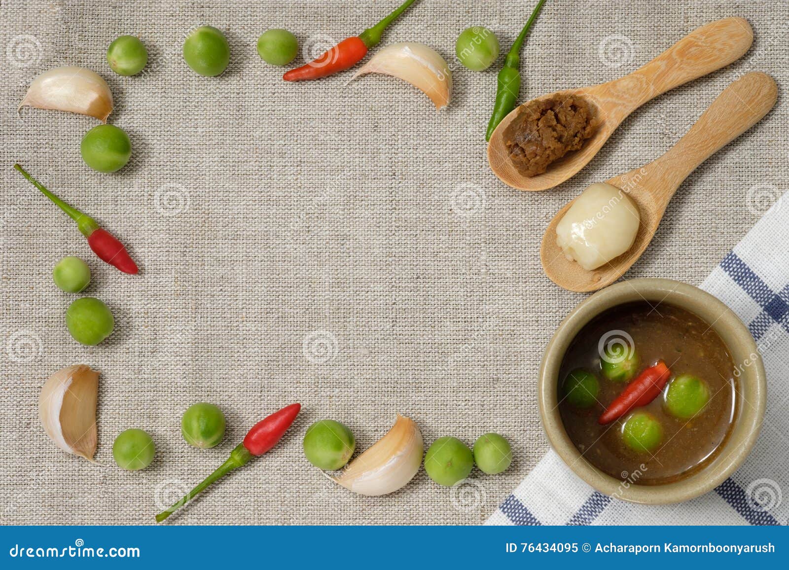 Spicy kapi shrimp paste stock image. Image of background - 76434095