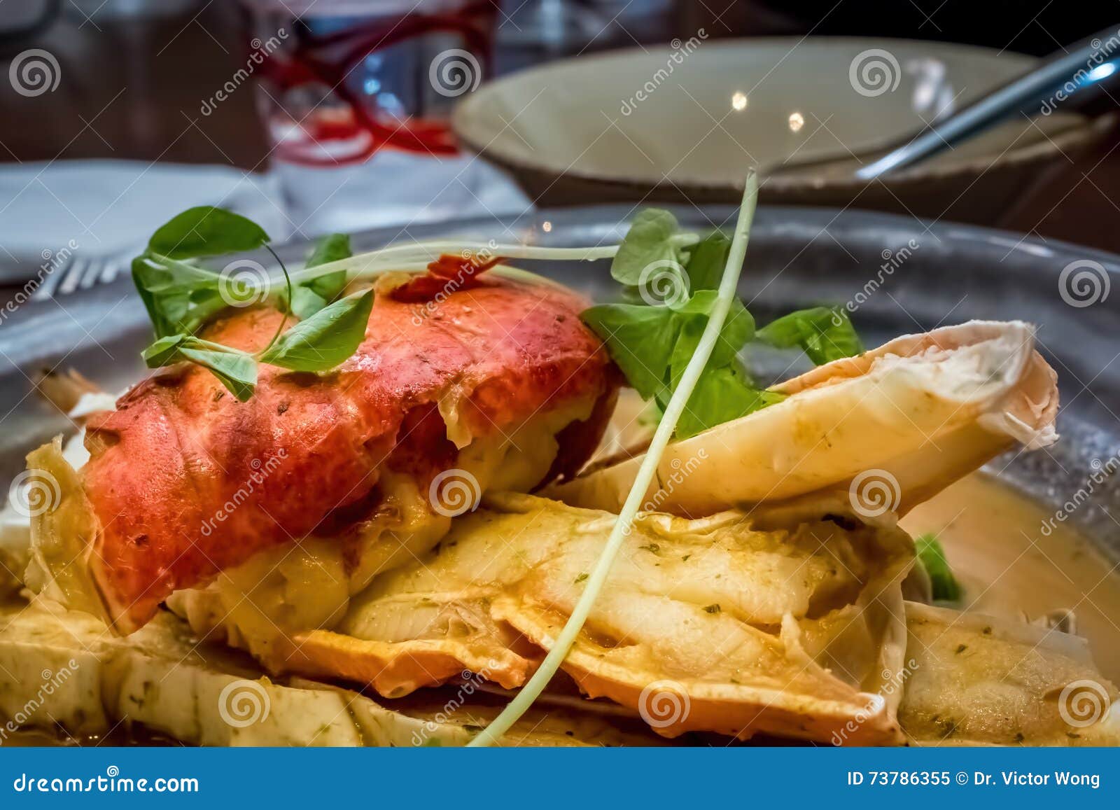 Lobster Meal Cooked And Served, Lobsters Are A Family Nephropidae ...