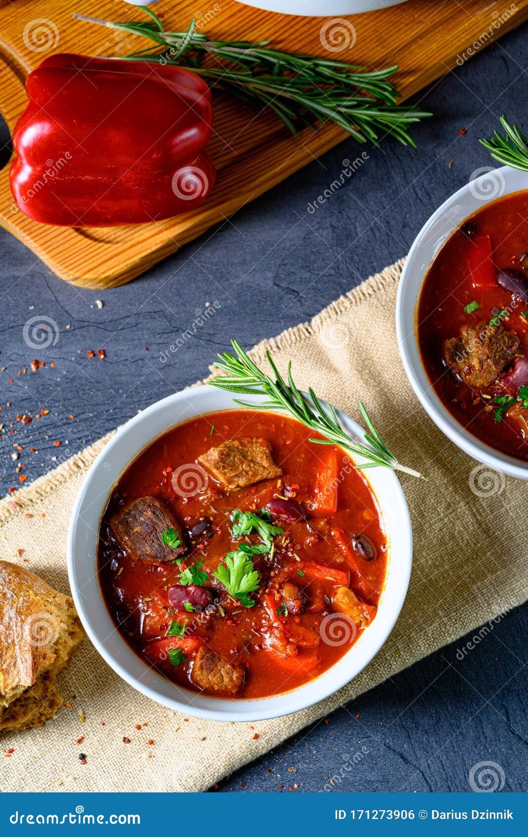 A Spicy Mexican Style Beef with Beans Stock Photo - Image of chicken ...
