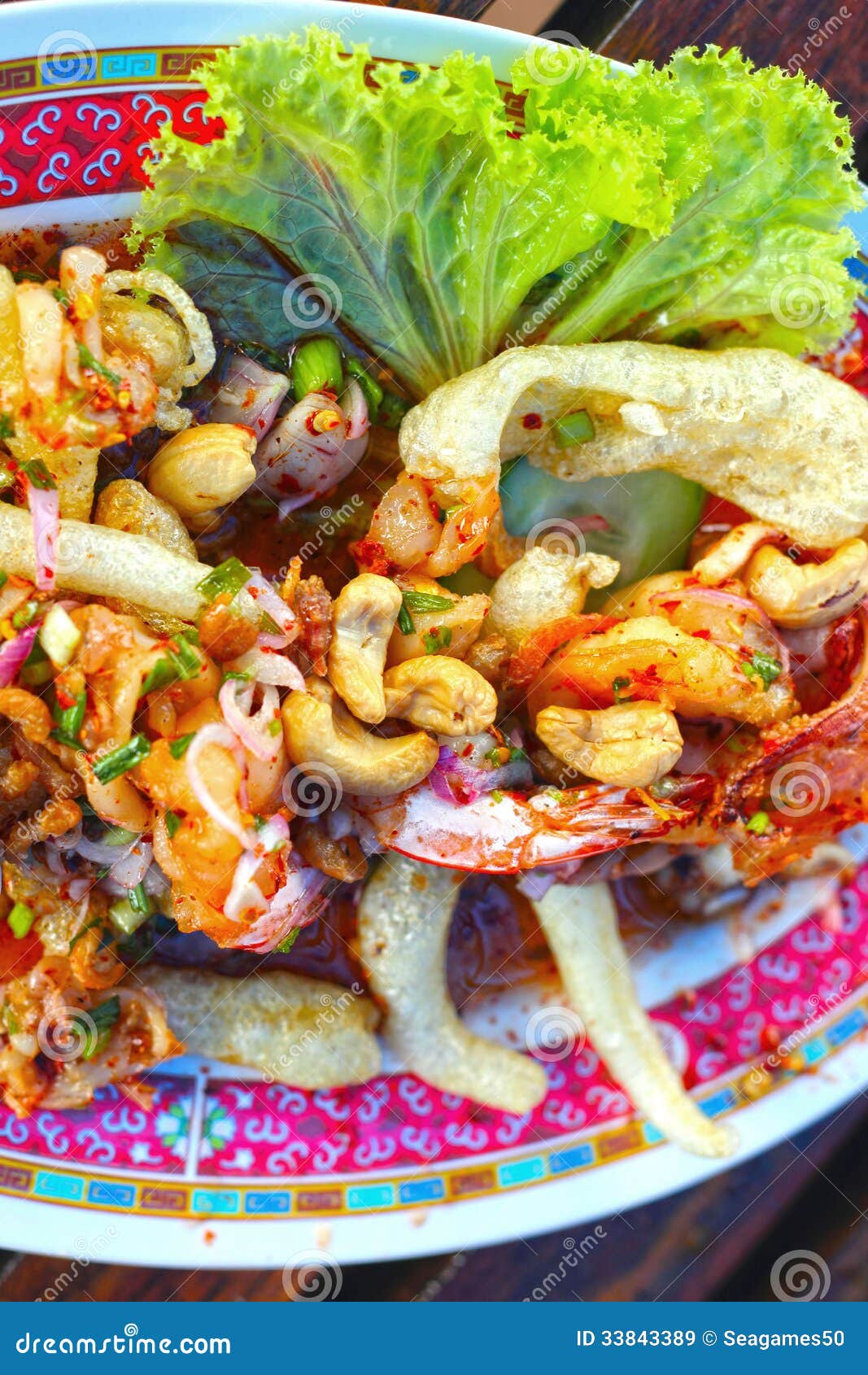 Spicy Mixed Seafood Clear Maw. Stock Image - Image of dish, fresh: 33843389