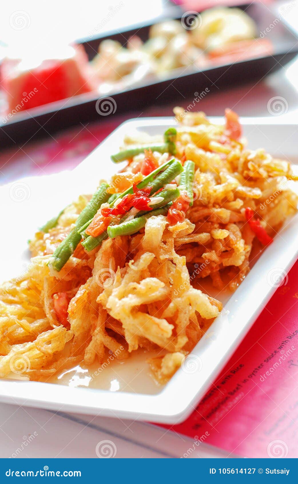 Spicy of Mixed Vegetables Deep Fried Stock Image - Image of good, lemon ...