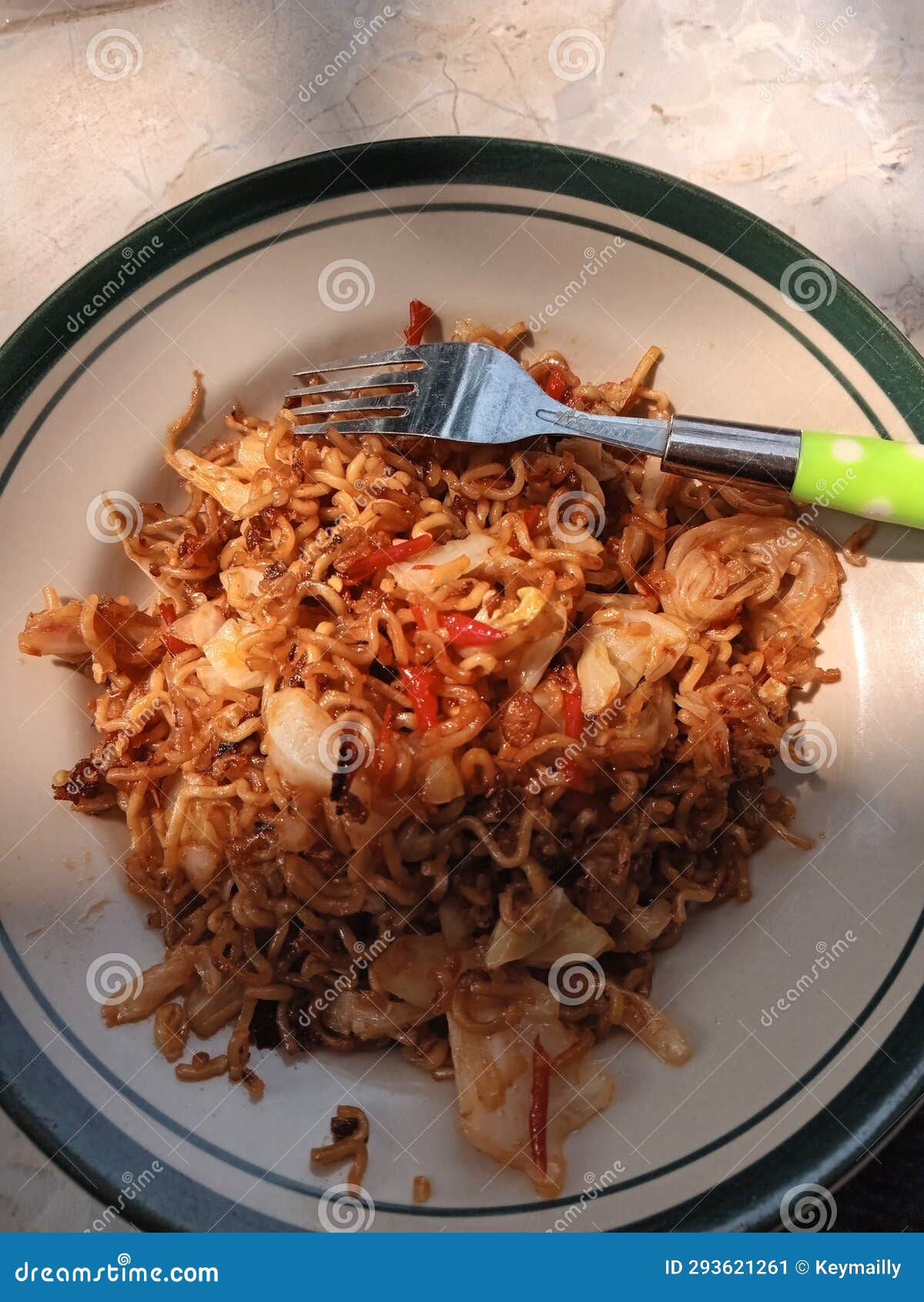 Spicy Noodle in Morning Make Feel Happy Stock Image - Image of noodle ...
