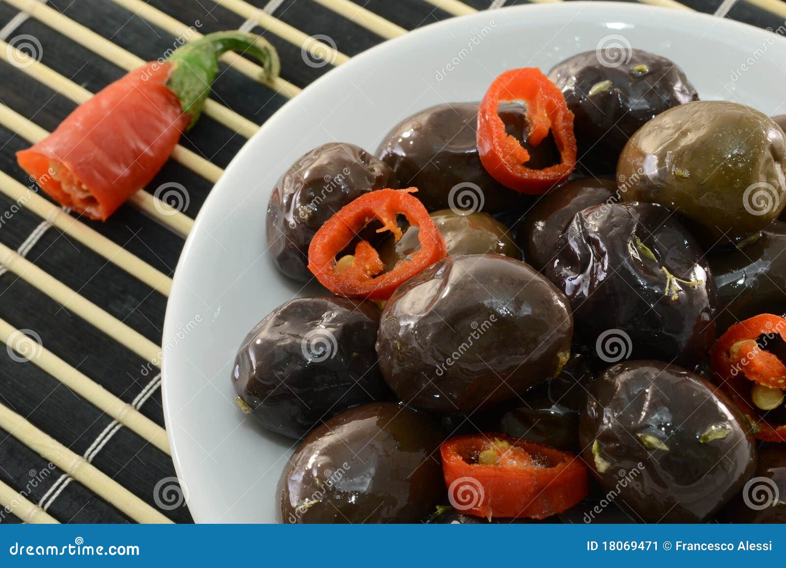 Spicy olives stock image. Image of closeup, close, food - 18069471