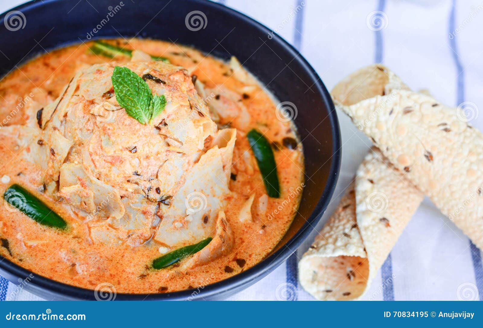 Stack Of Papadoms Stock Photography | CartoonDealer.com #4857722