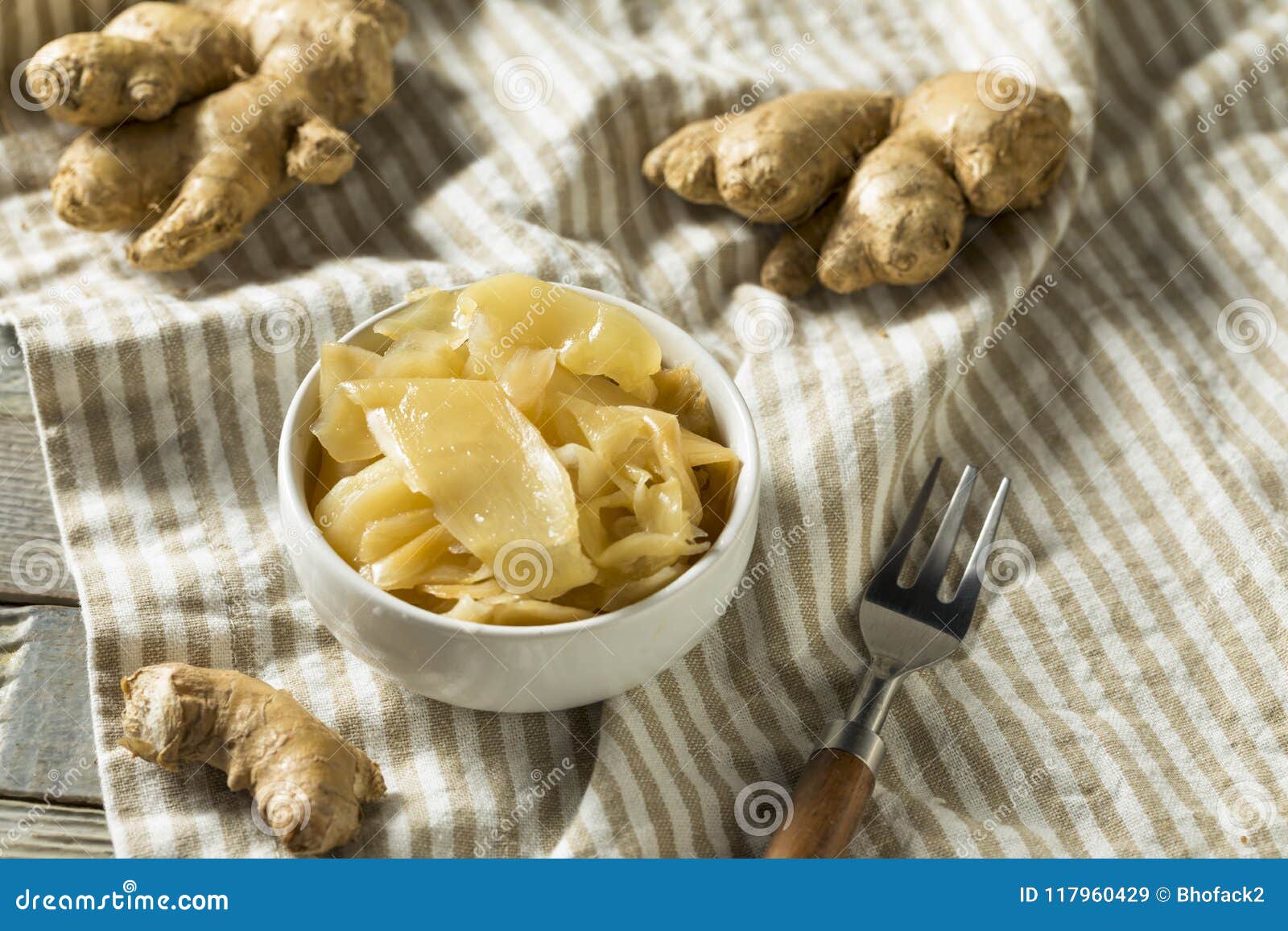 Spicy Pickled White Ginger stock image. Image of condiment - 117960429
