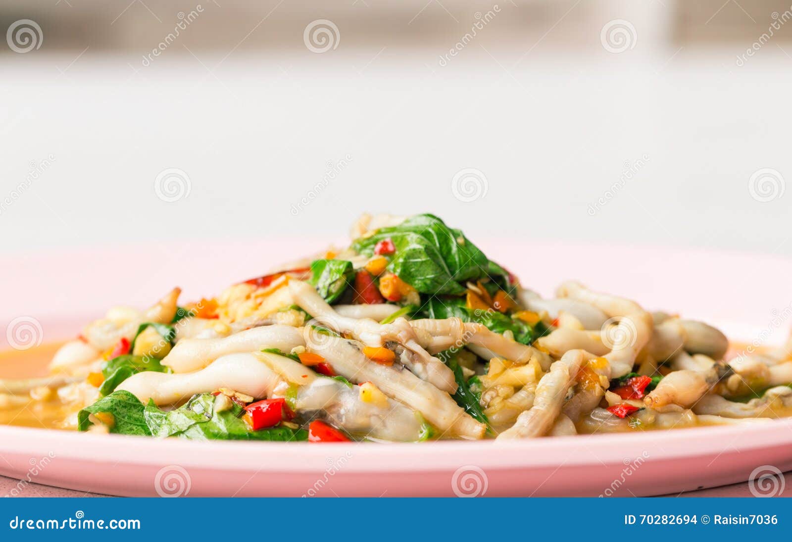 Spicy Razor Clam, Thai Seafood Stock Photo | CartoonDealer.com #30861024