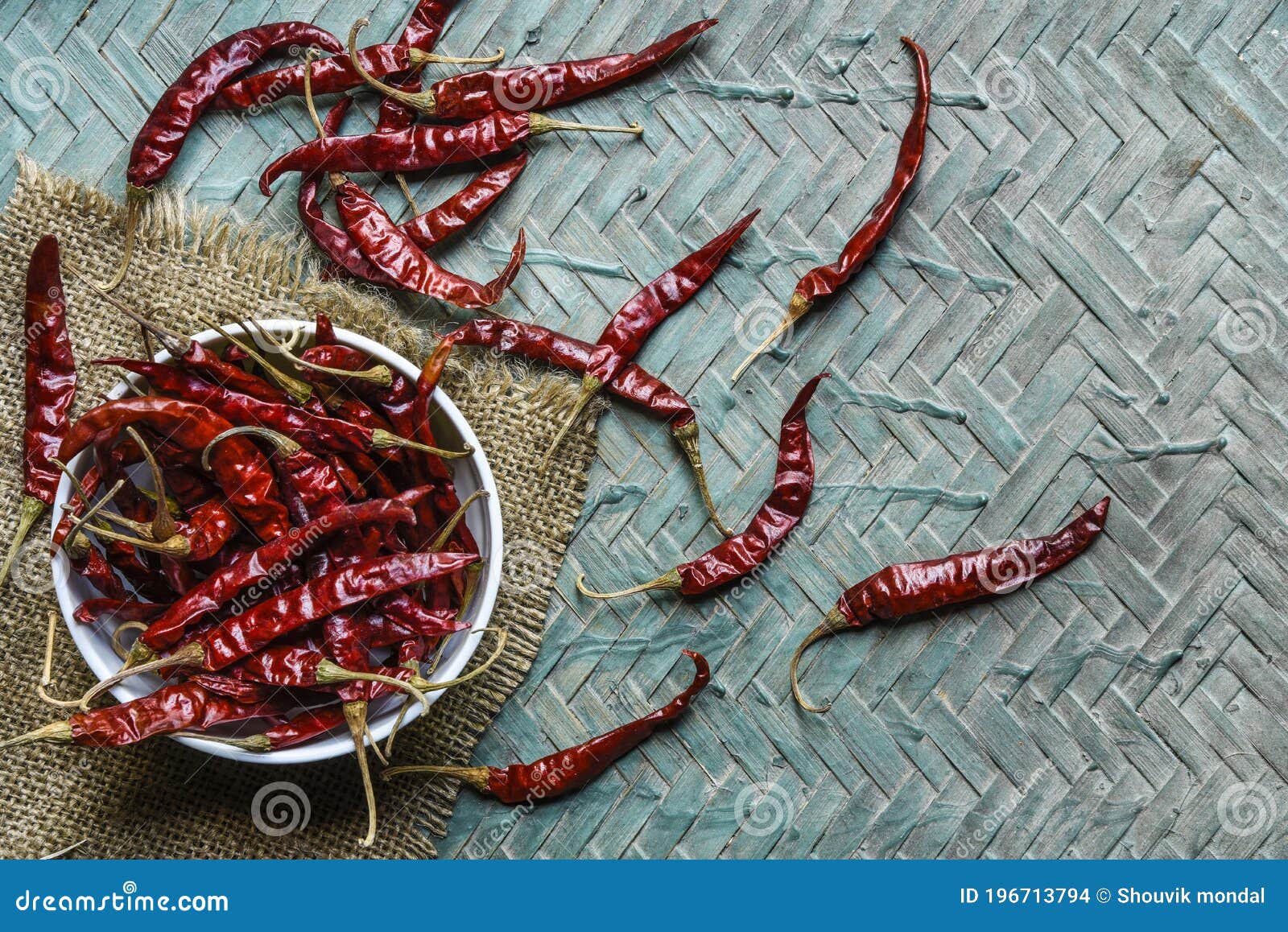 Spicy Red Chilli Powder with Super Chilli Background Stock Photo ...