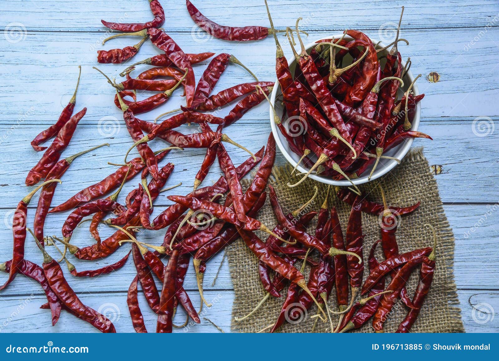 Spicy Red Chilli Powder with Super Chilli Background Stock Image ...