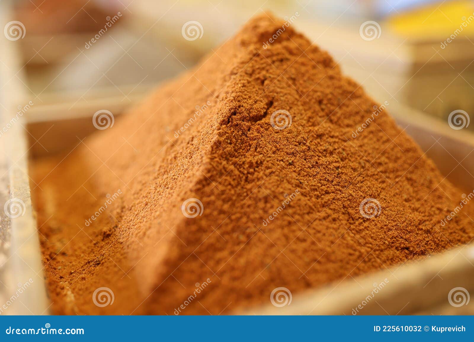 Spicy Red-colored Seasoning in Shape of Triangle Stock Photo - Image of ...