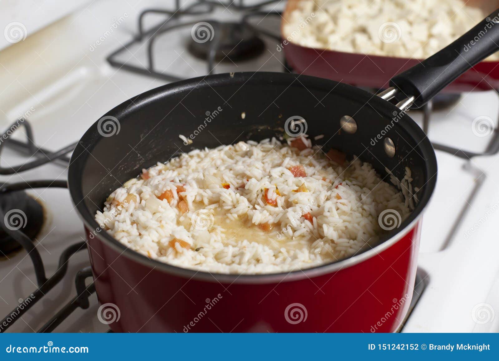 Boiling Rice in Huge Pot stock photo. Image of diet - 151242152