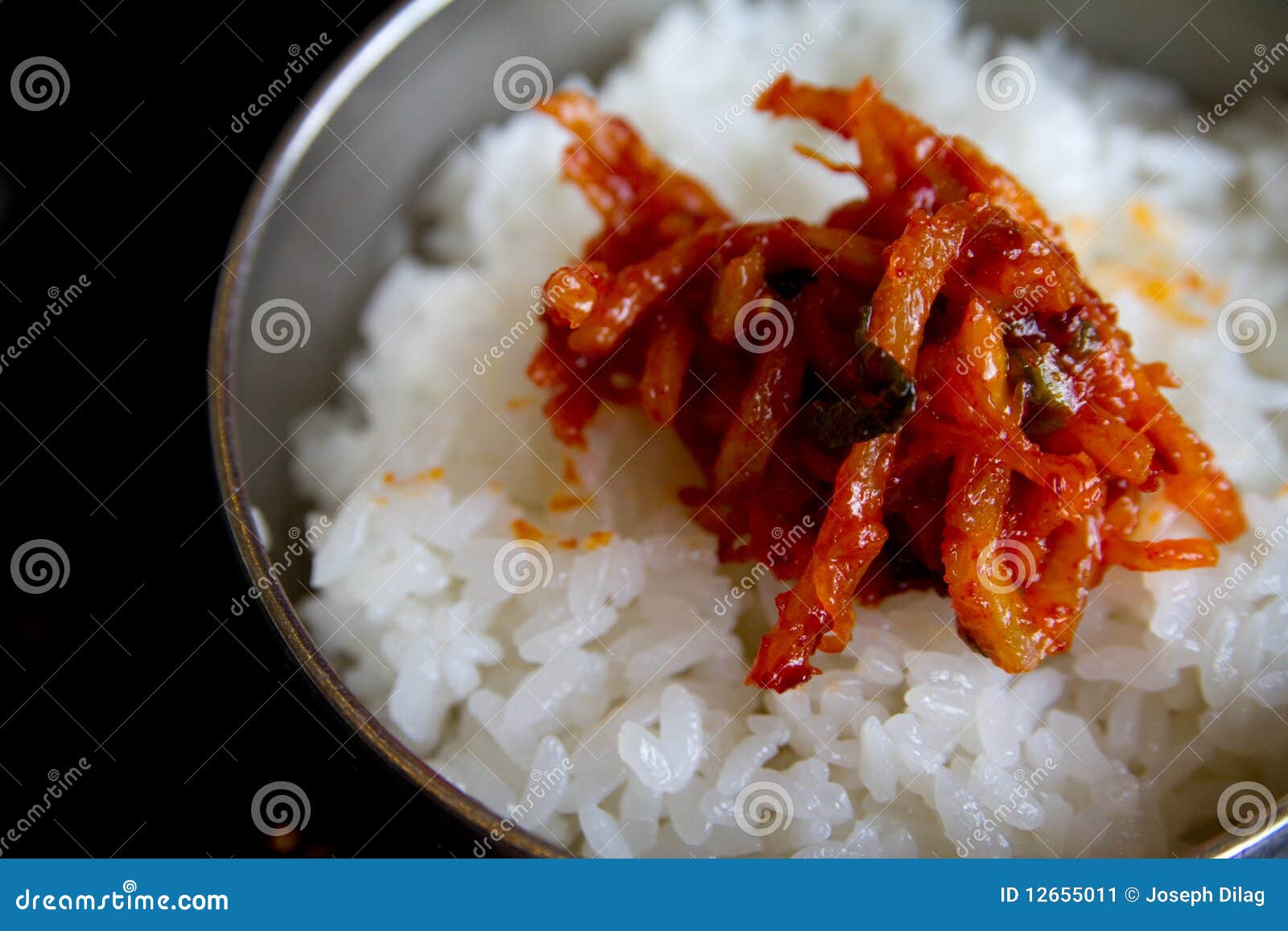 Spicy Rice Toppings stock image. Image of chinese, olive - 12655011