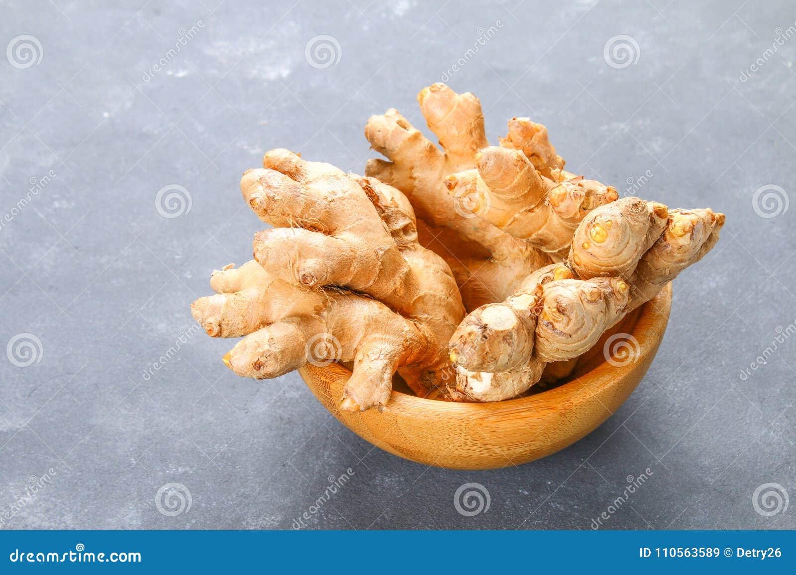Spicy Root of Ginger on a Wooden Table. Stock Image - Image of aroma ...
