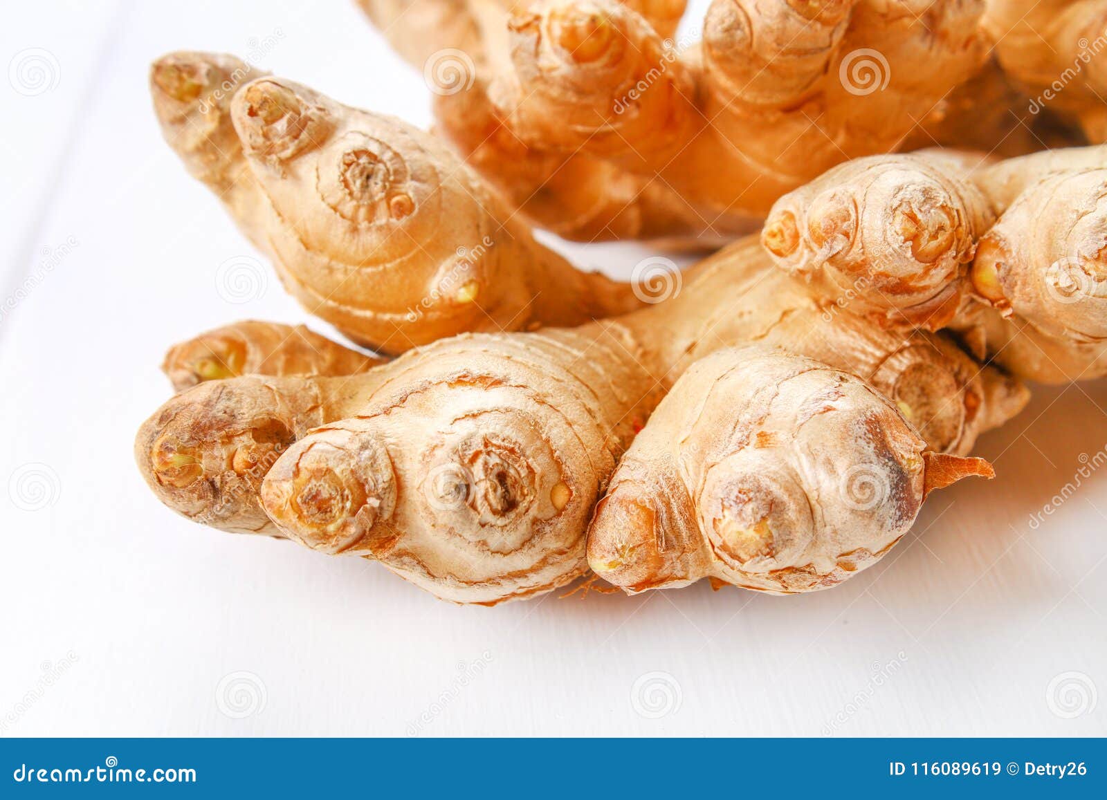 Spicy Root of Ginger on a Wooden Table. Stock Image - Image of nature ...