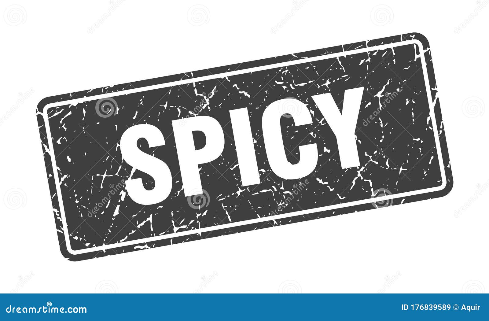 Spicy Sign. Spicy Grunge Stamp Stock Vector - Illustration of sticker ...
